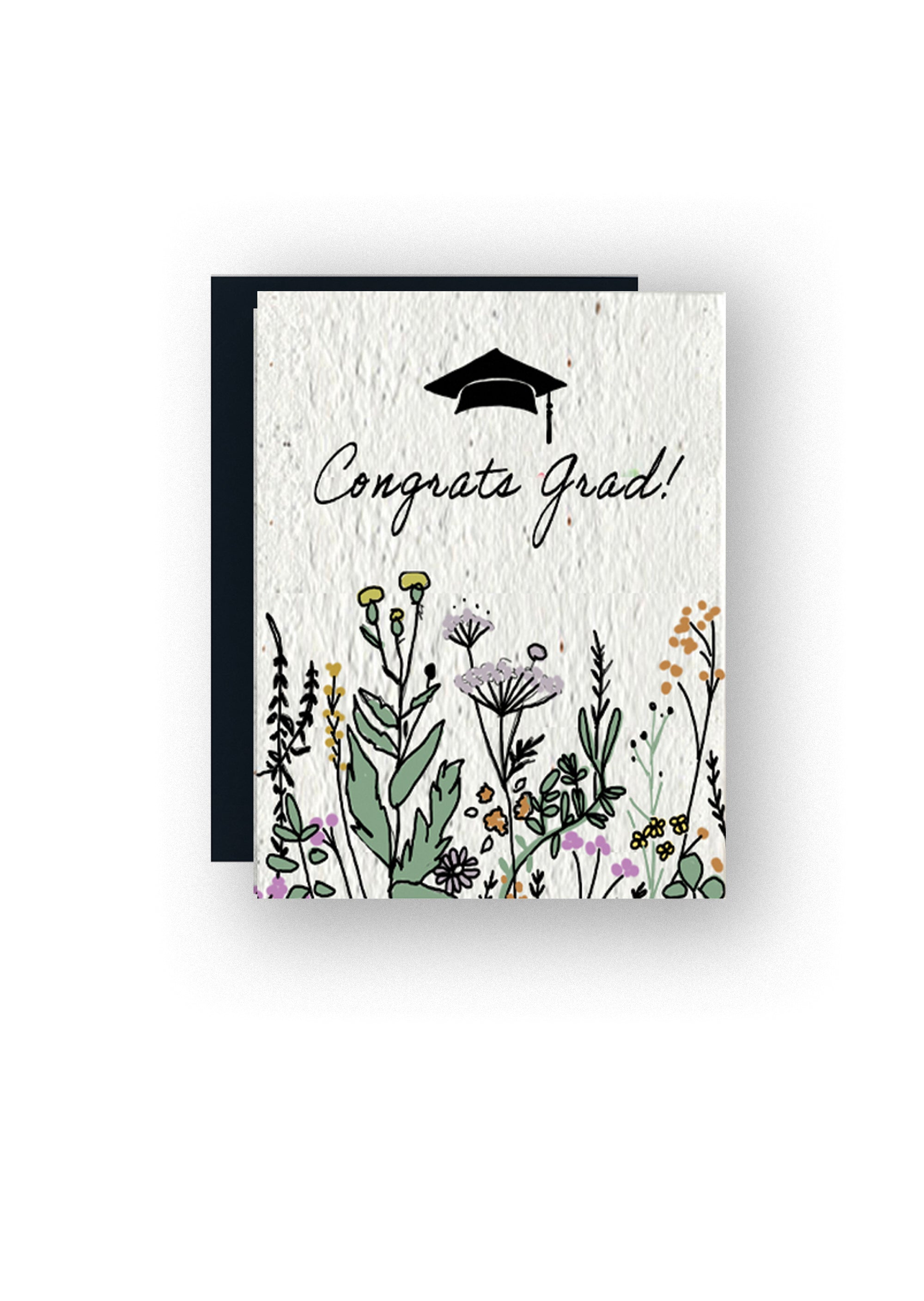 Congrats Grad! Wildflower Seed Paper Card – Artsy Em's Designs
