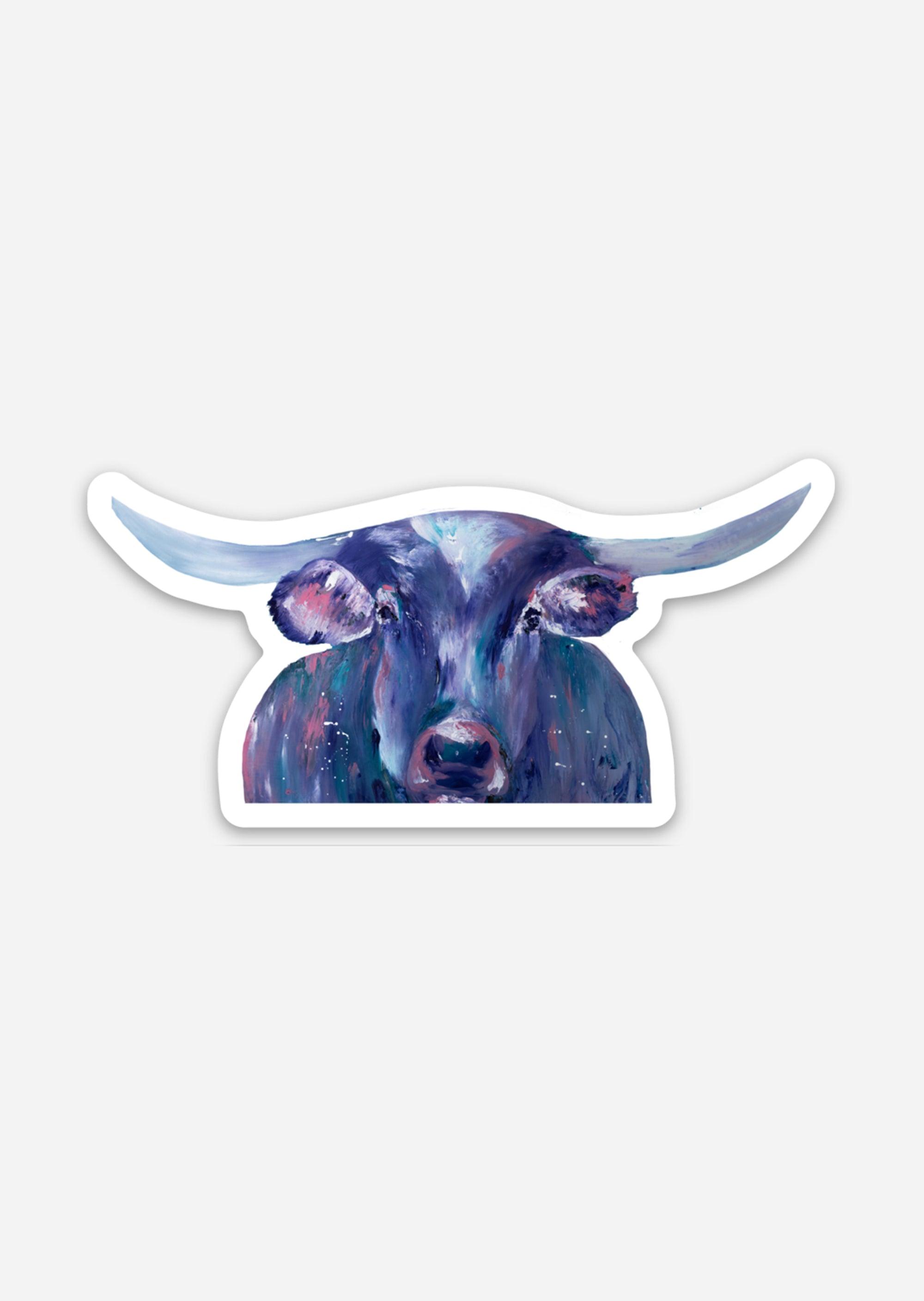 Chromatic Cow Delight Sticker – Artsy Em's Designs