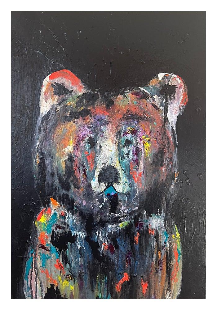 "Dave the Bear" Original – Artsy Em's Designs